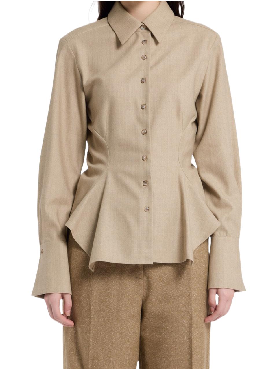 MARELLA Marella Long Sleeve Shirt with Pleated Details